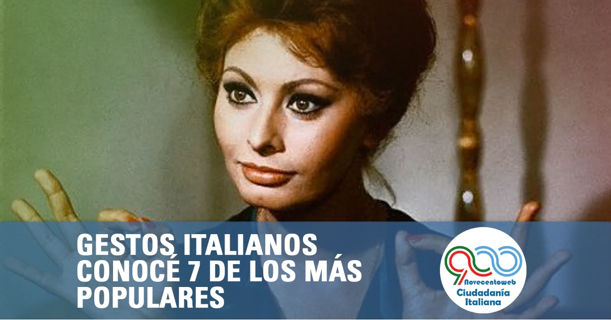 Gestos italianos, conocé 7 de los más populares. Novecentoweb ...