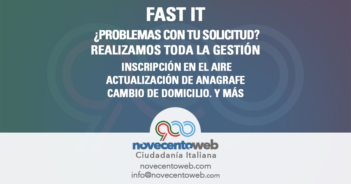 Registro Fast it y anágrafe para pasaporte italiano 2025
